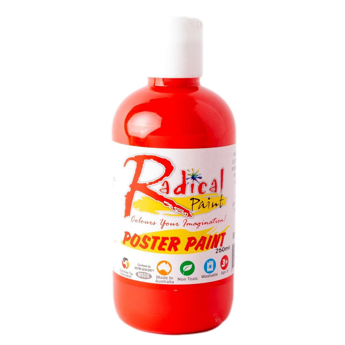 Radical Poster Paint Warm Red 250ml – Melbourne Arts & Crafts