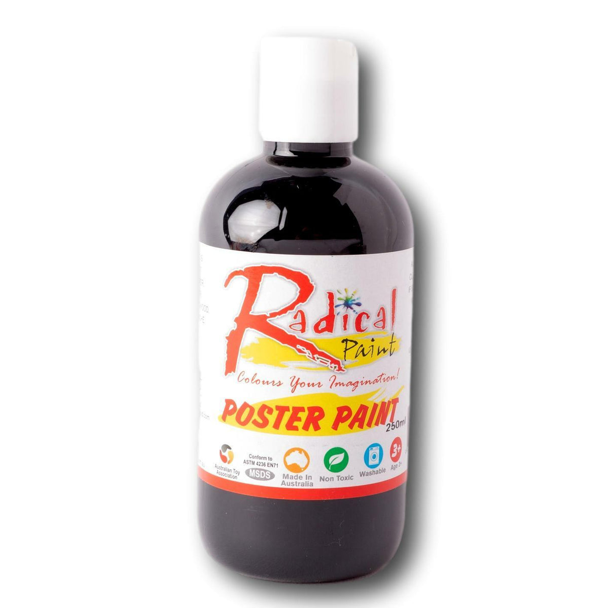 Radical Poster Paint Black 250ml – Melbourne Arts & Crafts