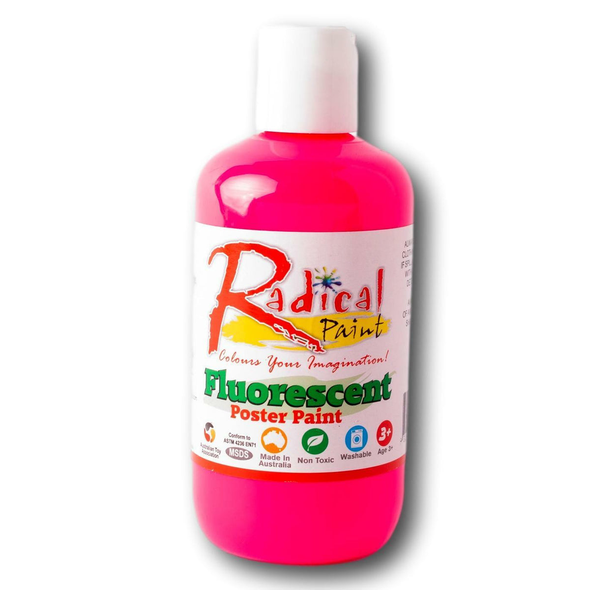 Radical Fluoro Poster Paint Pink 250ml – Melbourne Arts & Crafts