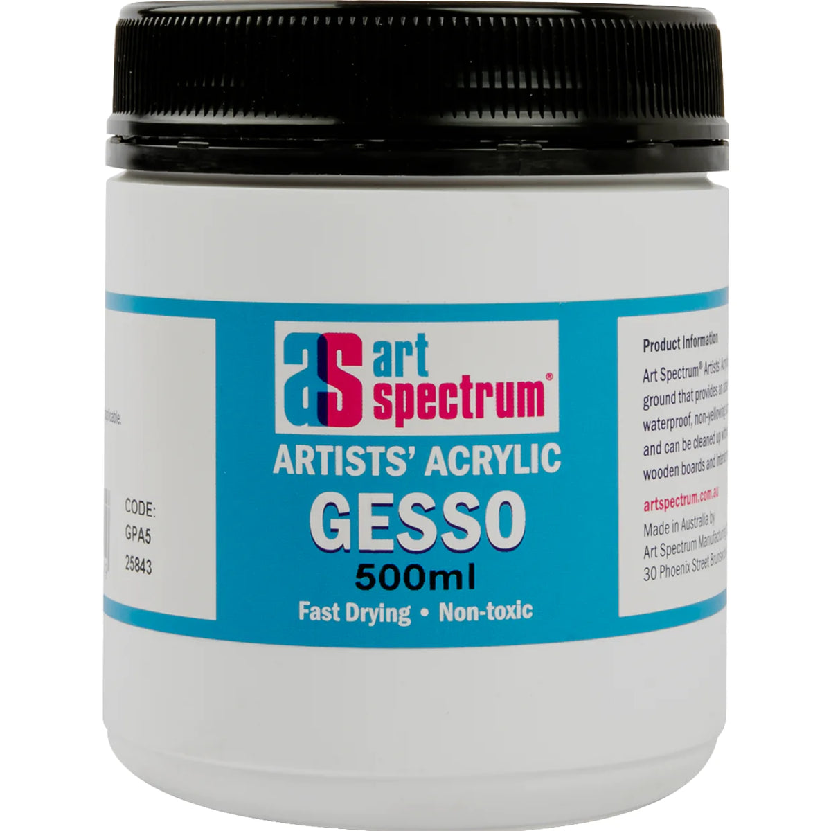 Art Spectrum Artists Acrylic Gesso 500ml – Melbourne Arts & Crafts