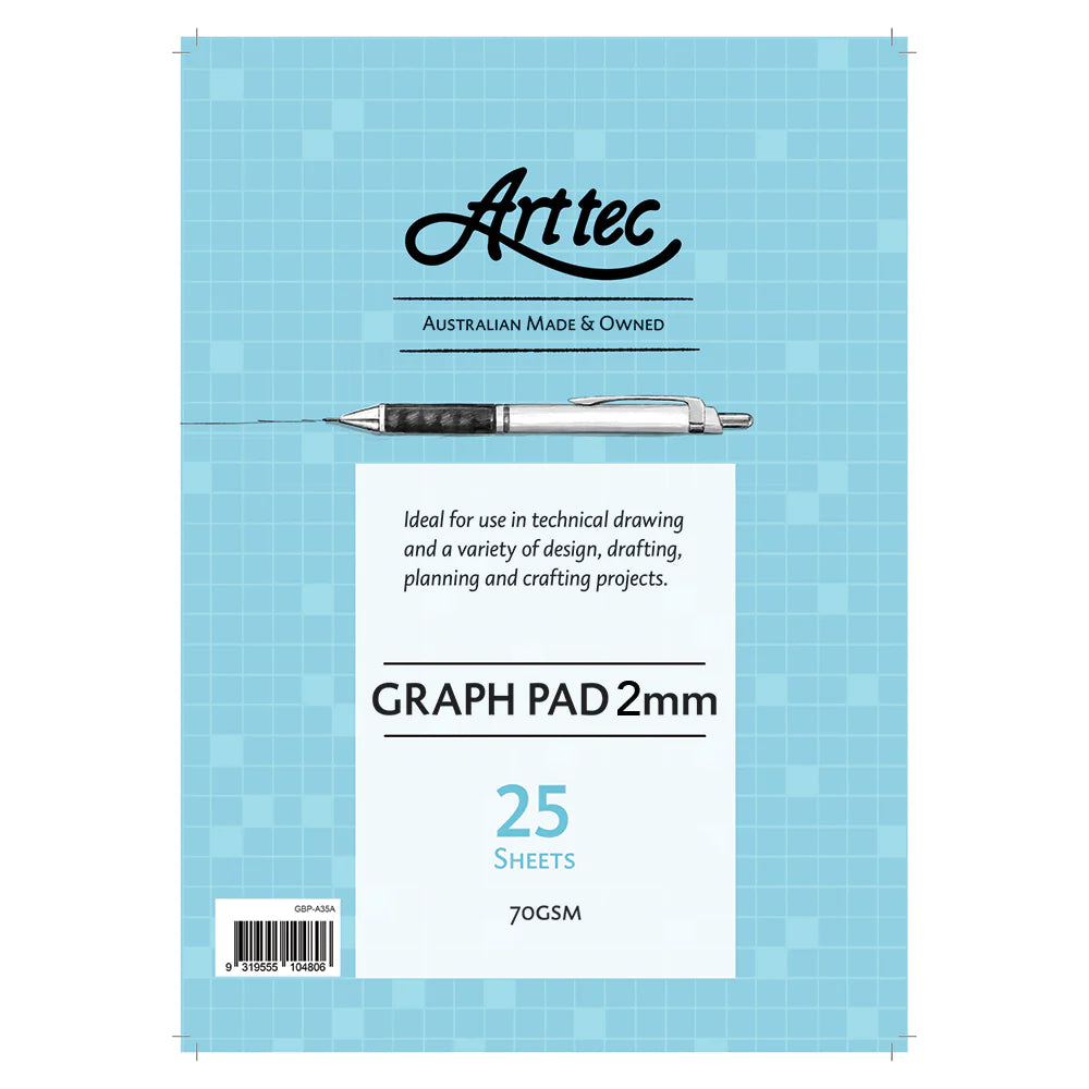 Arttec Graph Pad A3 2mm 25 sheets – Melbourne Arts & Crafts