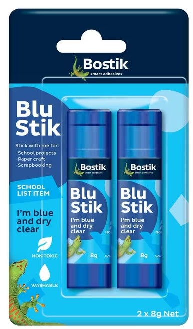 Bostik Blu Stick 8g Pk2 – Melbourne Arts & Crafts