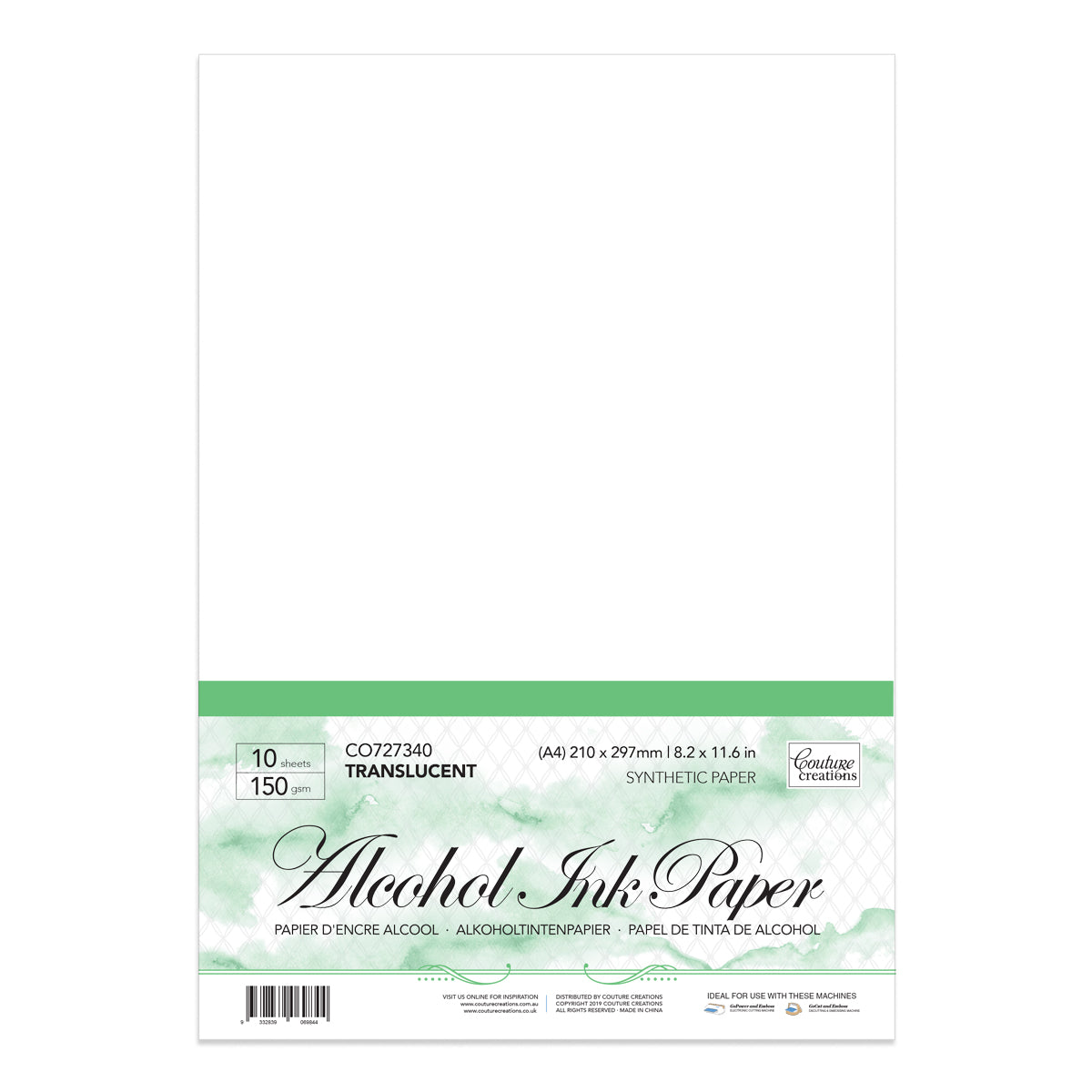CC A4 Alcohol Ink Paper Translucent Pk10 – Melbourne Arts & Crafts