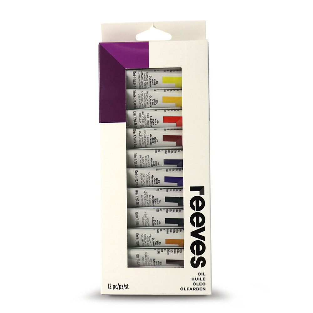 Reeves Paint Set - Oil 12 x 12ml – Melbourne Arts & Crafts